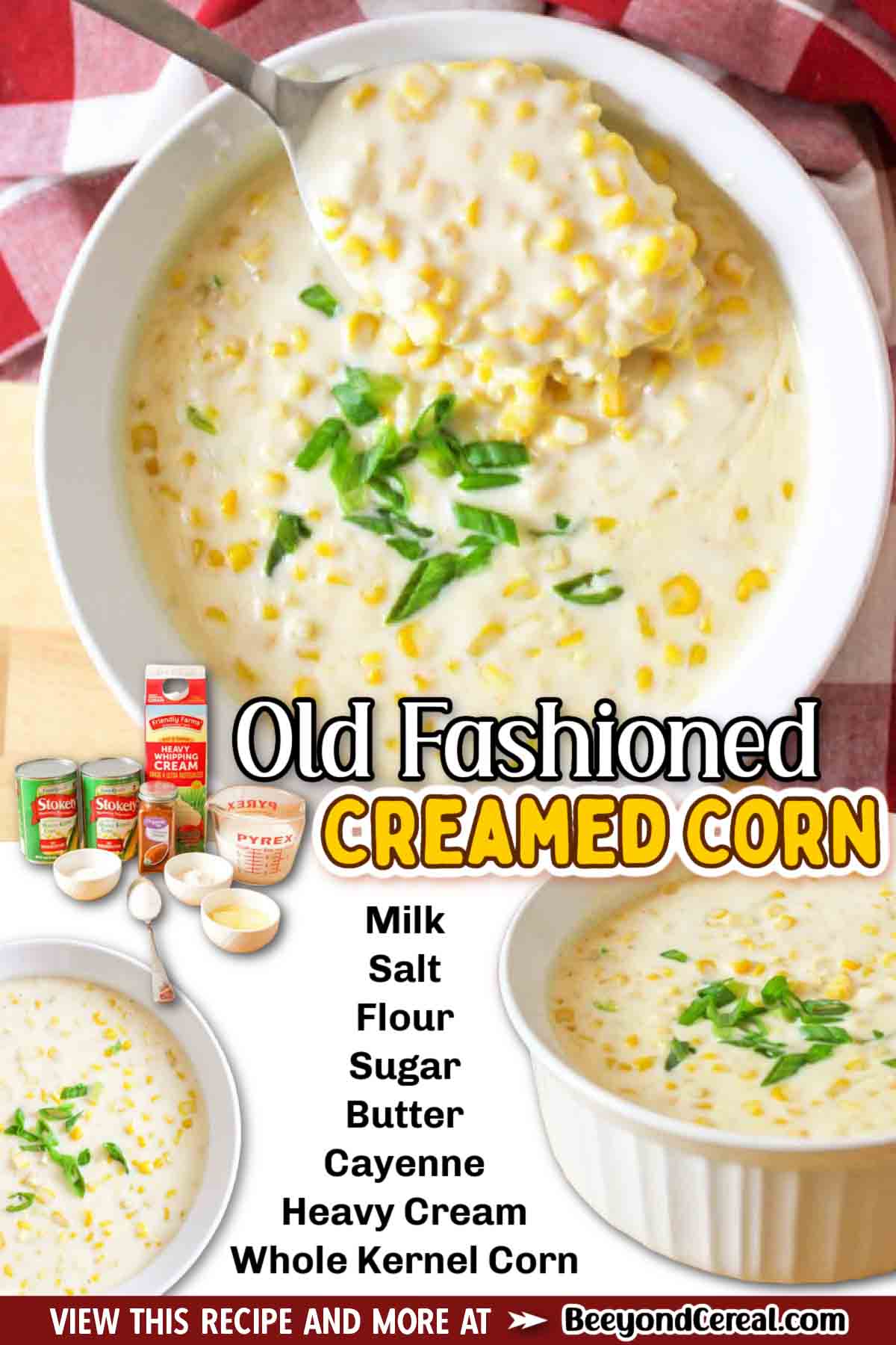 Old Fashioned Creamed Corn - BeeyondCereal