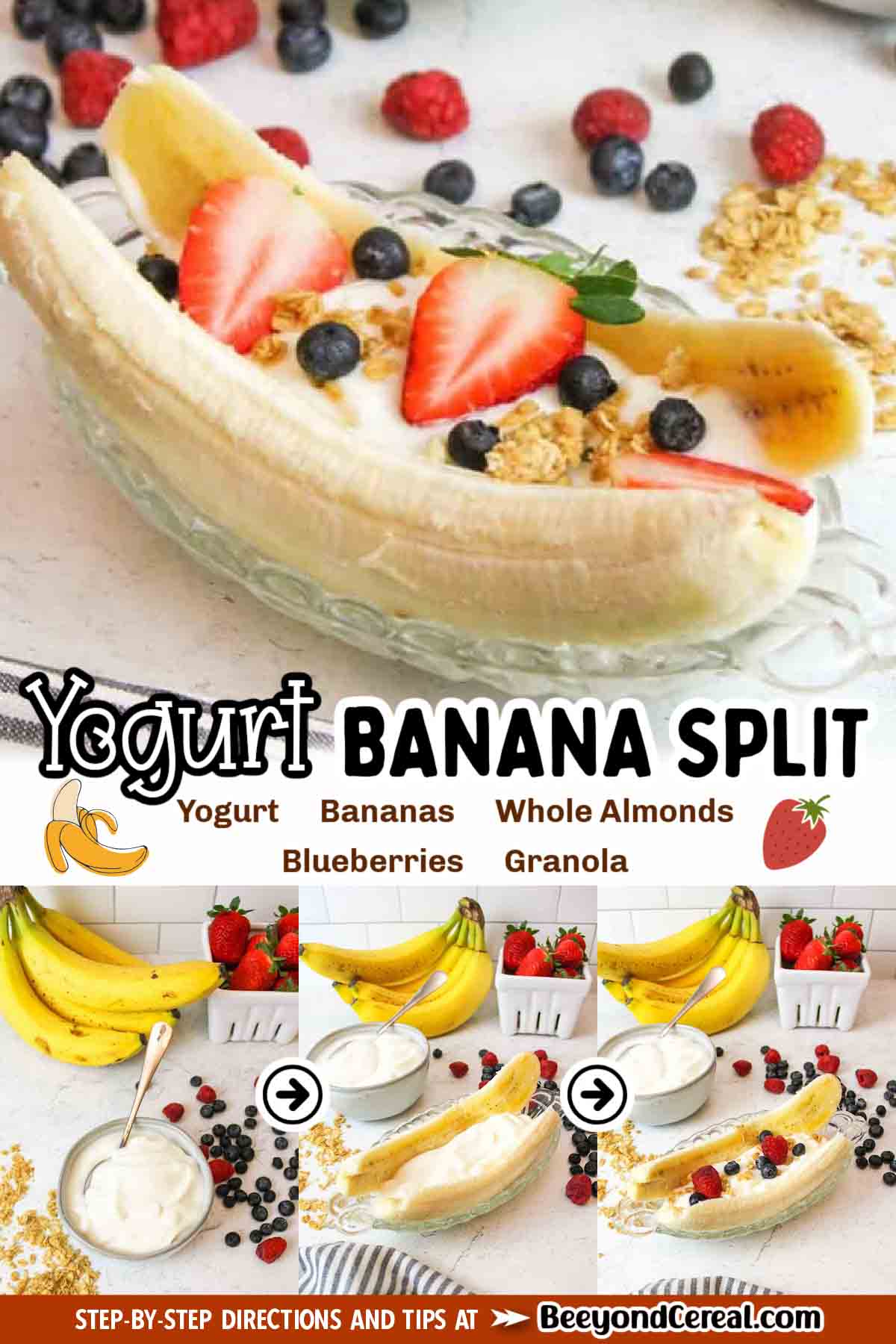 Yogurt Banana Split - BeeyondCereal