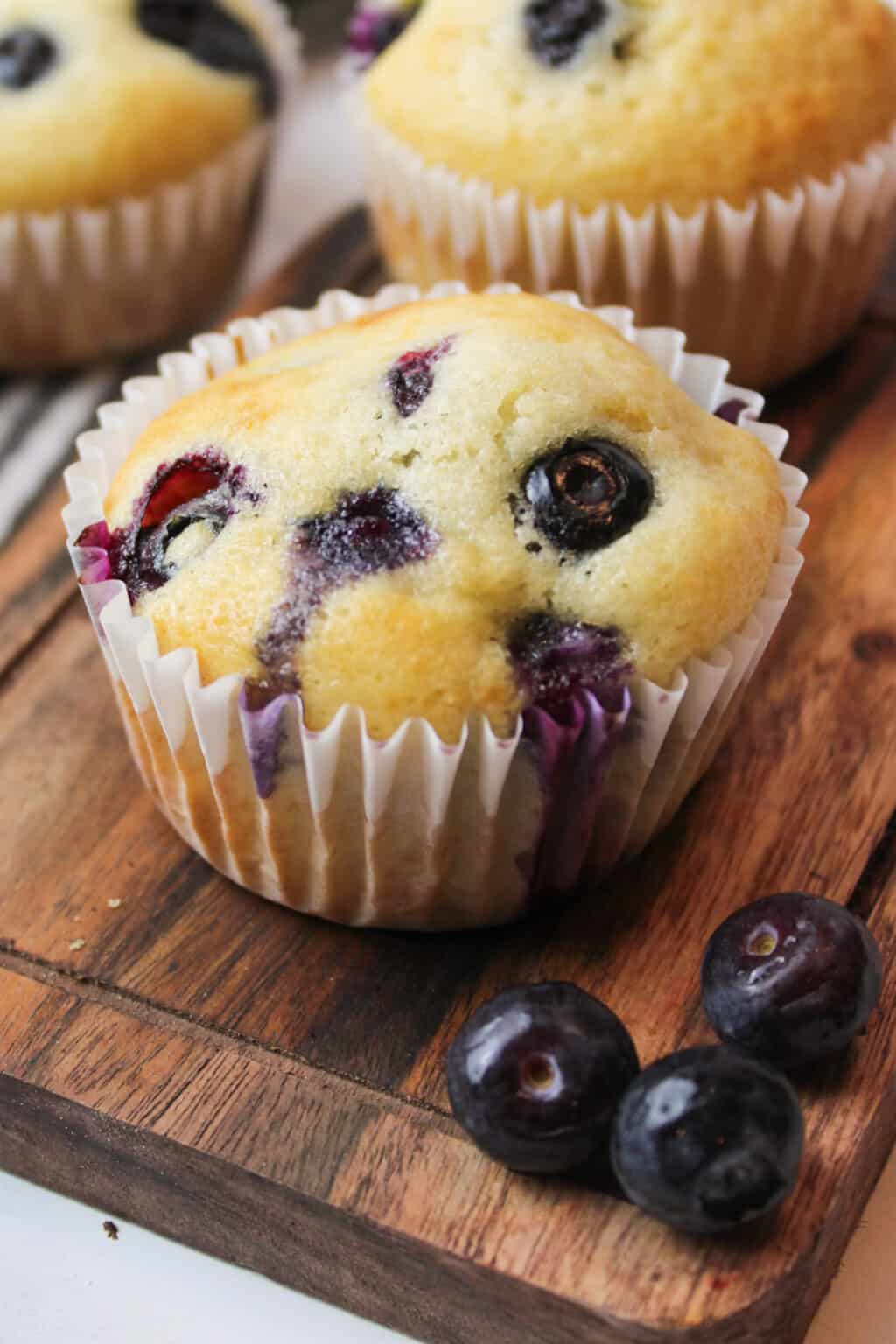 Small Batch Blueberry Muffins - BeeyondCereal