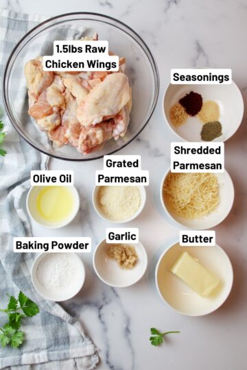Air Fryer Garlic Parmesan Wings - BeeyondCereal