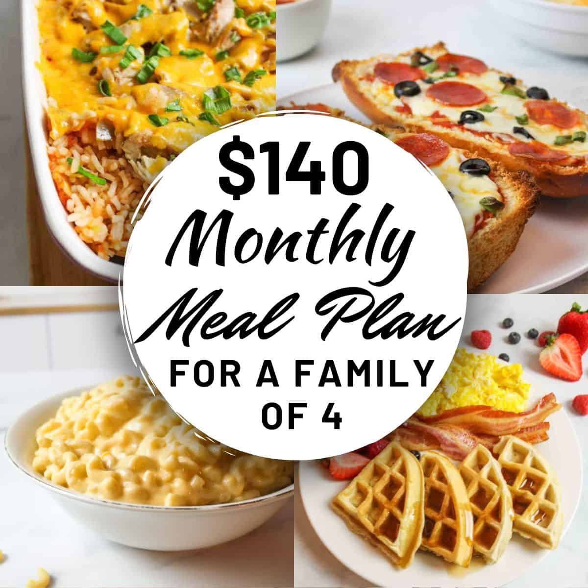 $140 Monthly Meal Plan for Family of 4 - BeeyondCereal