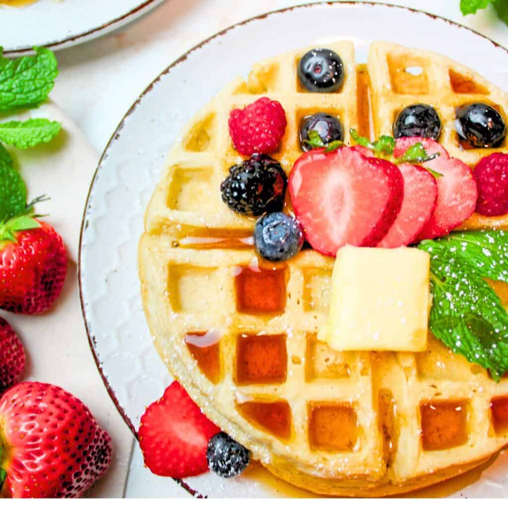 Dairy Free Waffles - BeeyondCereal