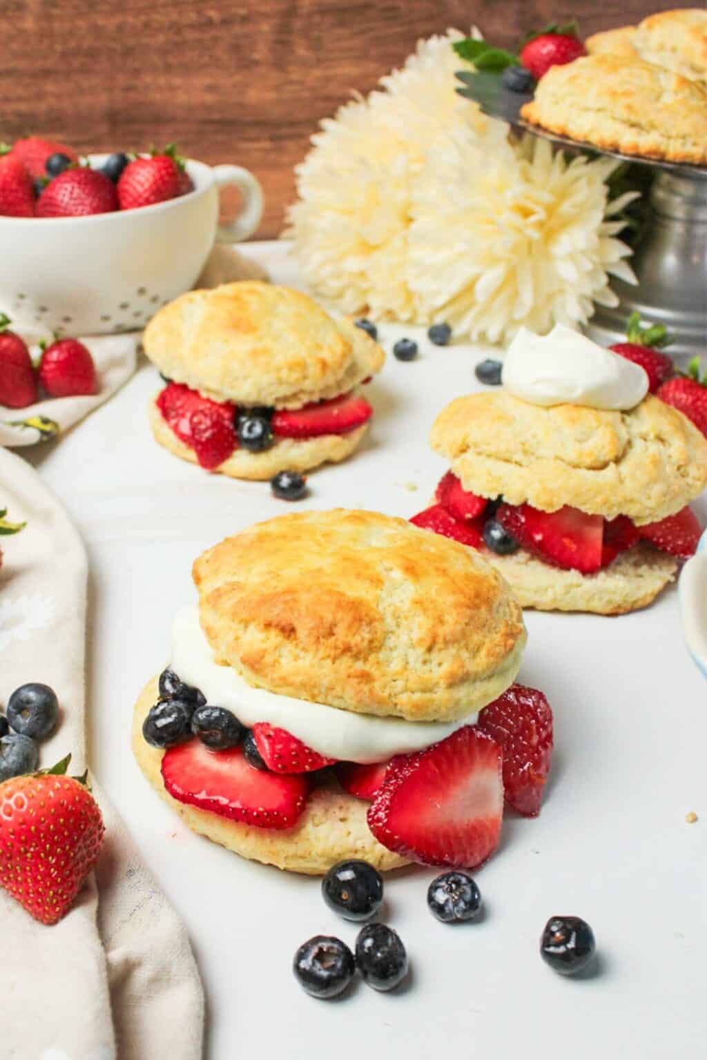 Strawberry Blueberry Shortcake - BeeyondCereal