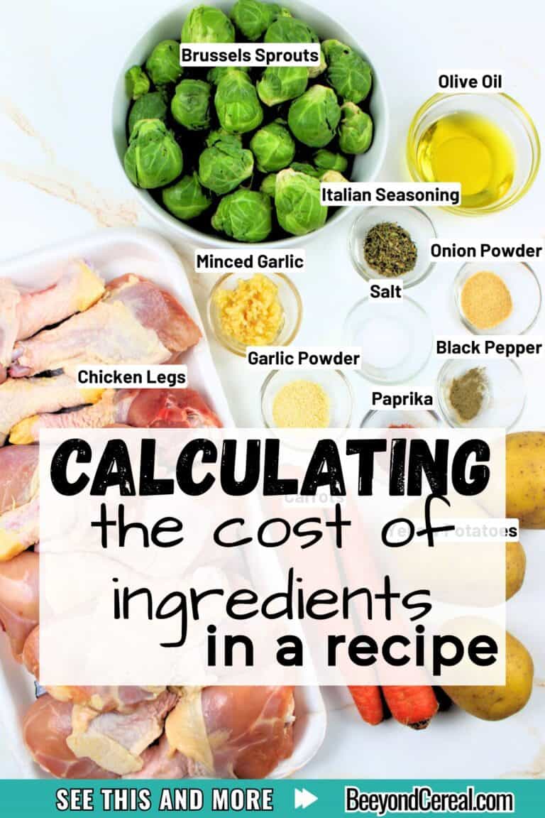 How To Calculate Food Cost for a Recipe - BeeyondCereal