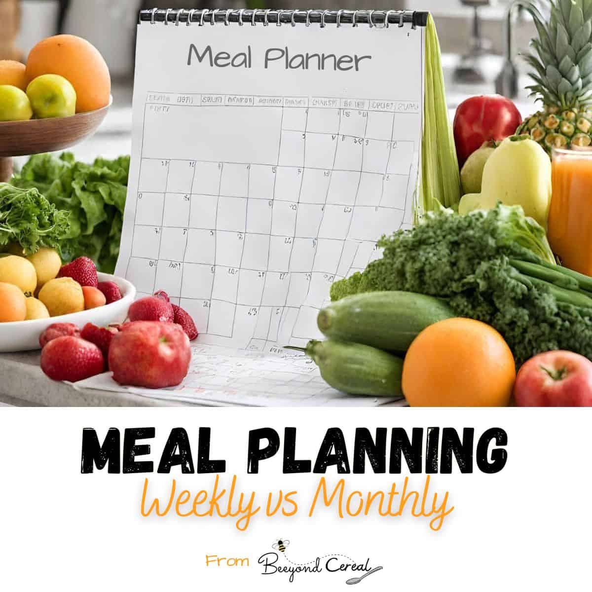 Weekly vs Monthly Meal Planning: Which Saves the Most Money ...